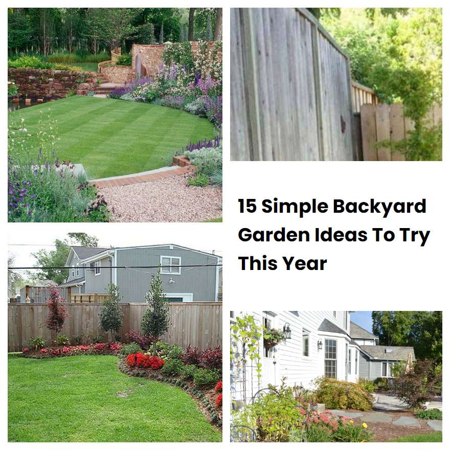 15 Simple Backyard Garden Ideas To Try This Year | SharonSable