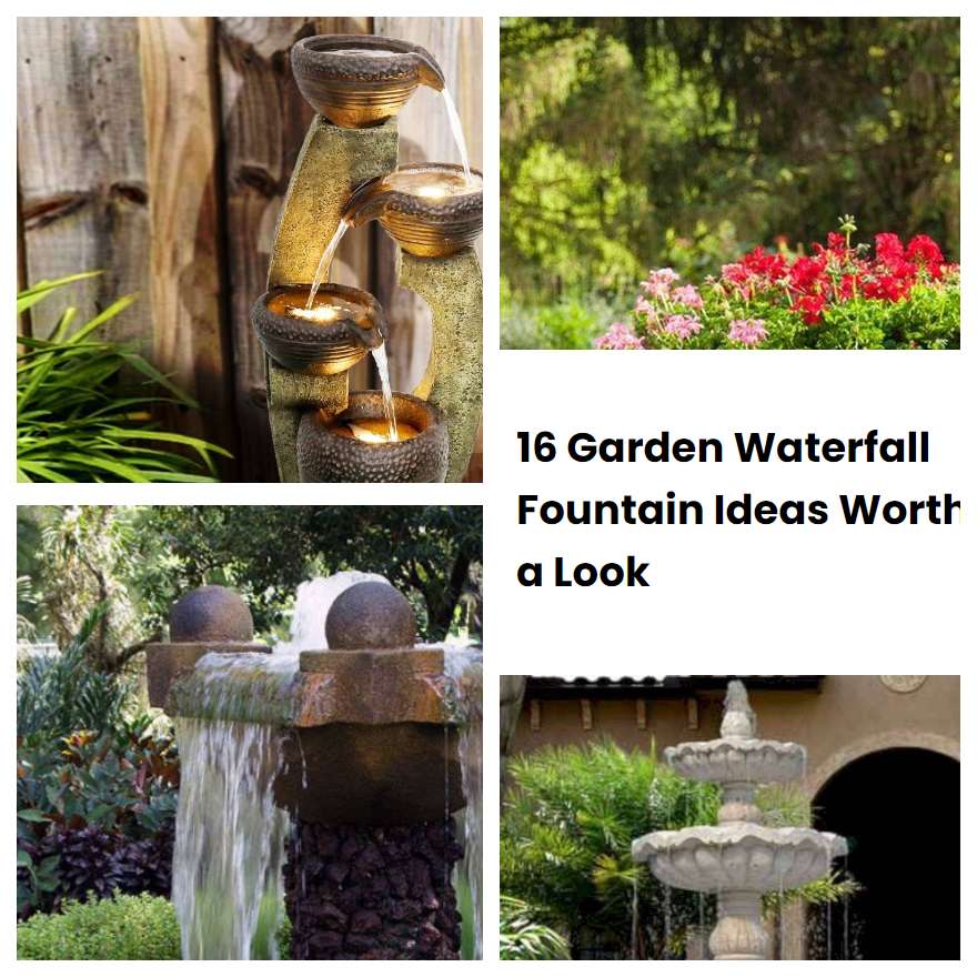 16 Garden Waterfall Fountain Ideas Worth a Look | SharonSable
