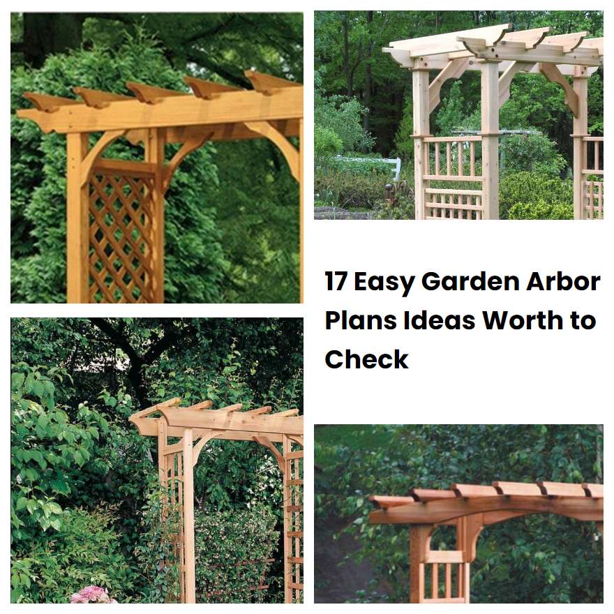 17 Easy Garden Arbor Plans Ideas Worth to Check | SharonSable
