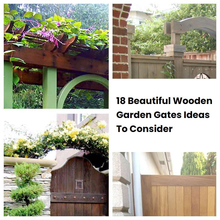 18 Beautiful Wooden Garden Gates Ideas To Consider | SharonSable