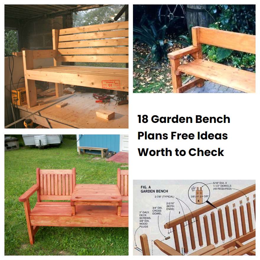 18 Garden Bench Plans Free Ideas Worth to Check | SharonSable