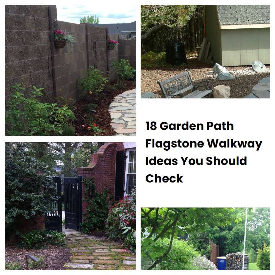 18 Garden Path Flagstone Walkway Ideas You Should Check | SharonSable