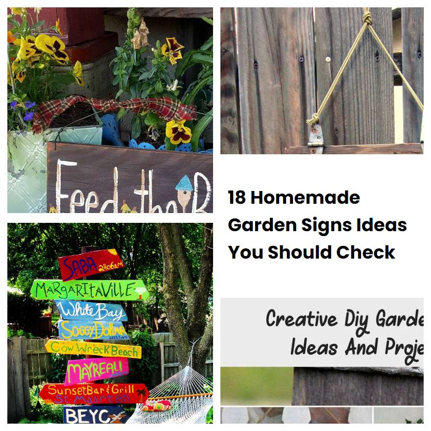 18 Homemade Garden Signs Ideas You Should Check | SharonSable