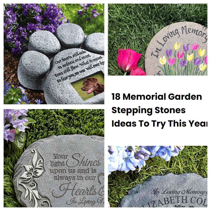 18 Memorial Garden Stepping Stones Ideas To Try This Year | SharonSable