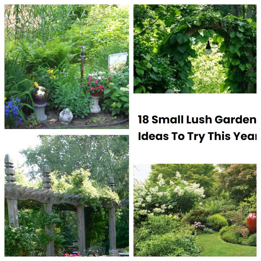 18 Small Lush Garden Ideas To Try This Year | SharonSable