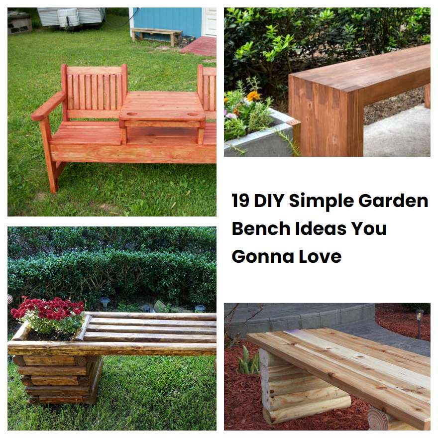 19 DIY Simple Garden Bench Ideas You Gonna Love | SharonSable