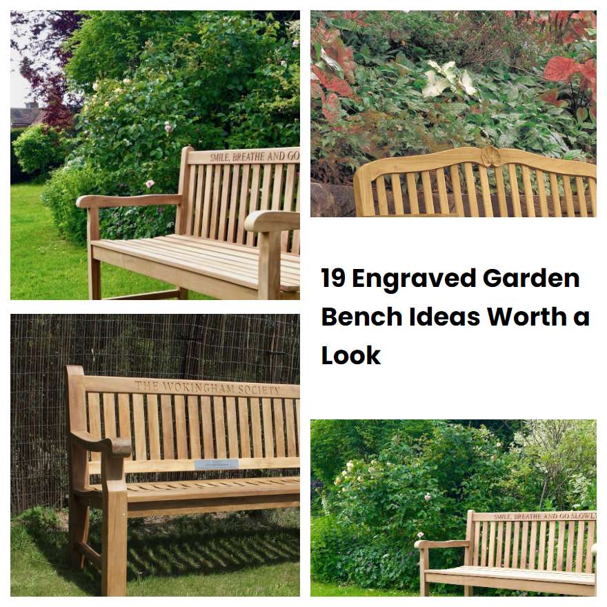 19 Engraved Garden Bench Ideas Worth a Look | SharonSable