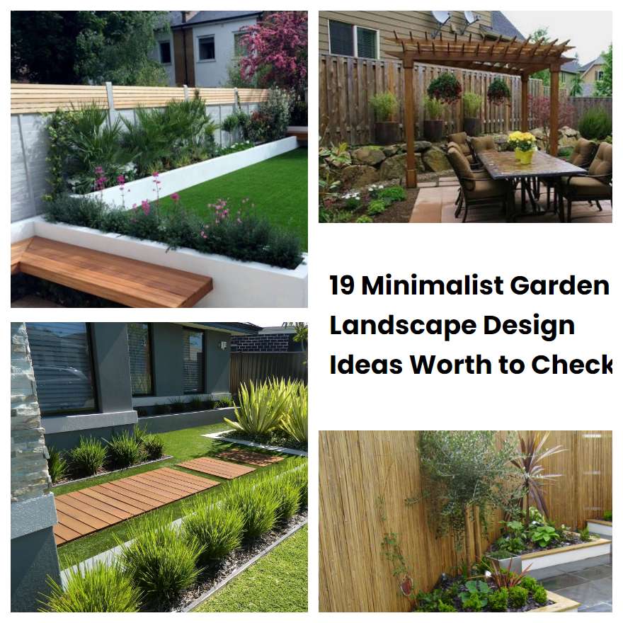 19 Minimalist Garden Landscape Design Ideas Worth to Check | SharonSable