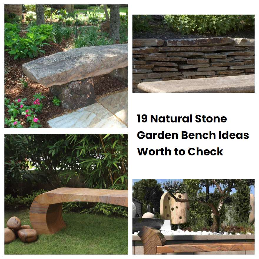 19 Natural Stone Garden Bench Ideas Worth to Check | SharonSable