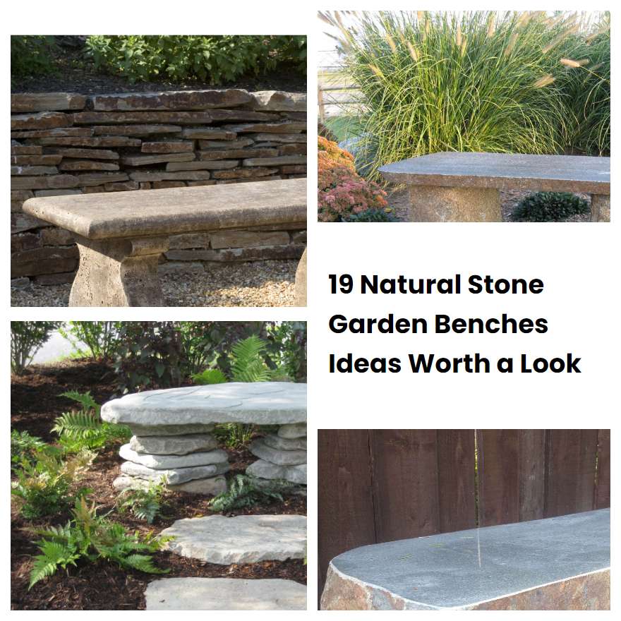 19 Natural Stone Garden Benches Ideas Worth a Look | SharonSable