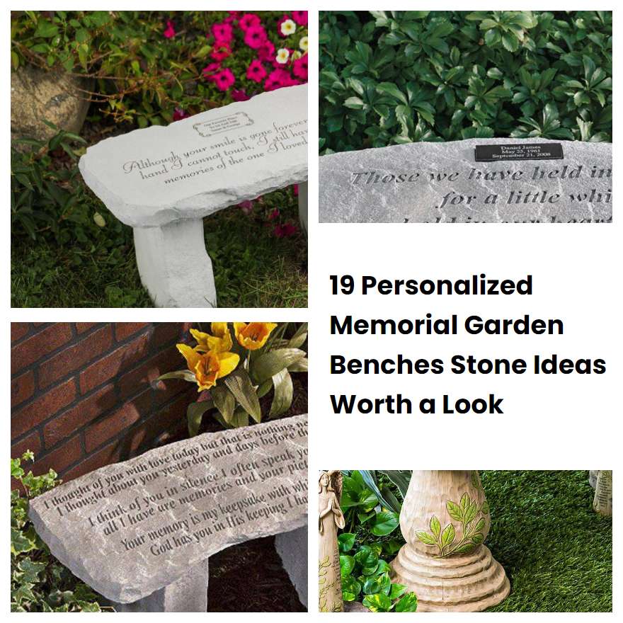 19 Personalized Memorial Garden Benches Stone Ideas Worth a Look ...