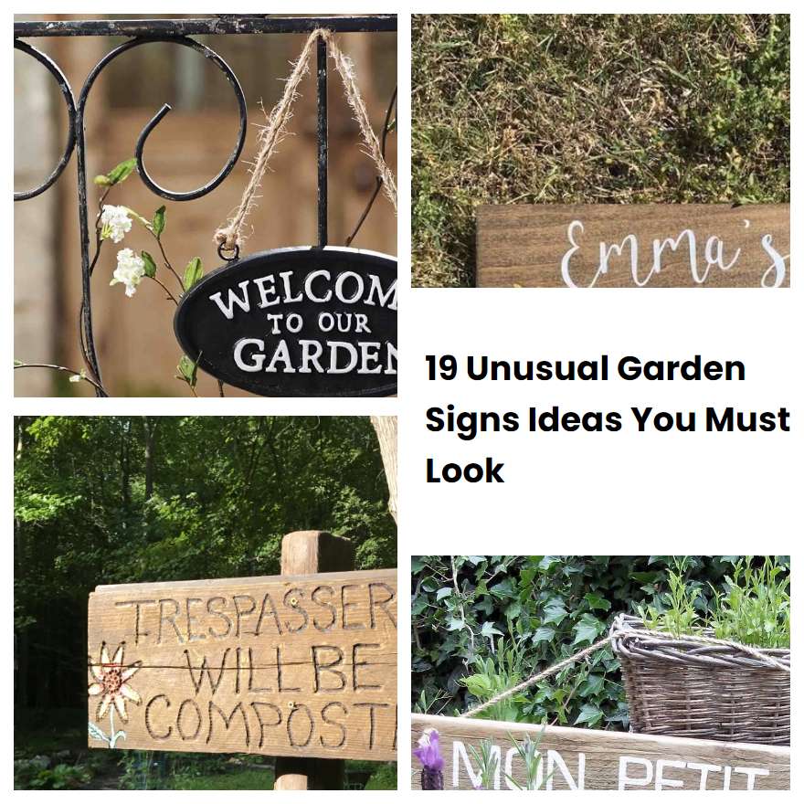 19 Unusual Garden Signs Ideas You Must Look | SharonSable