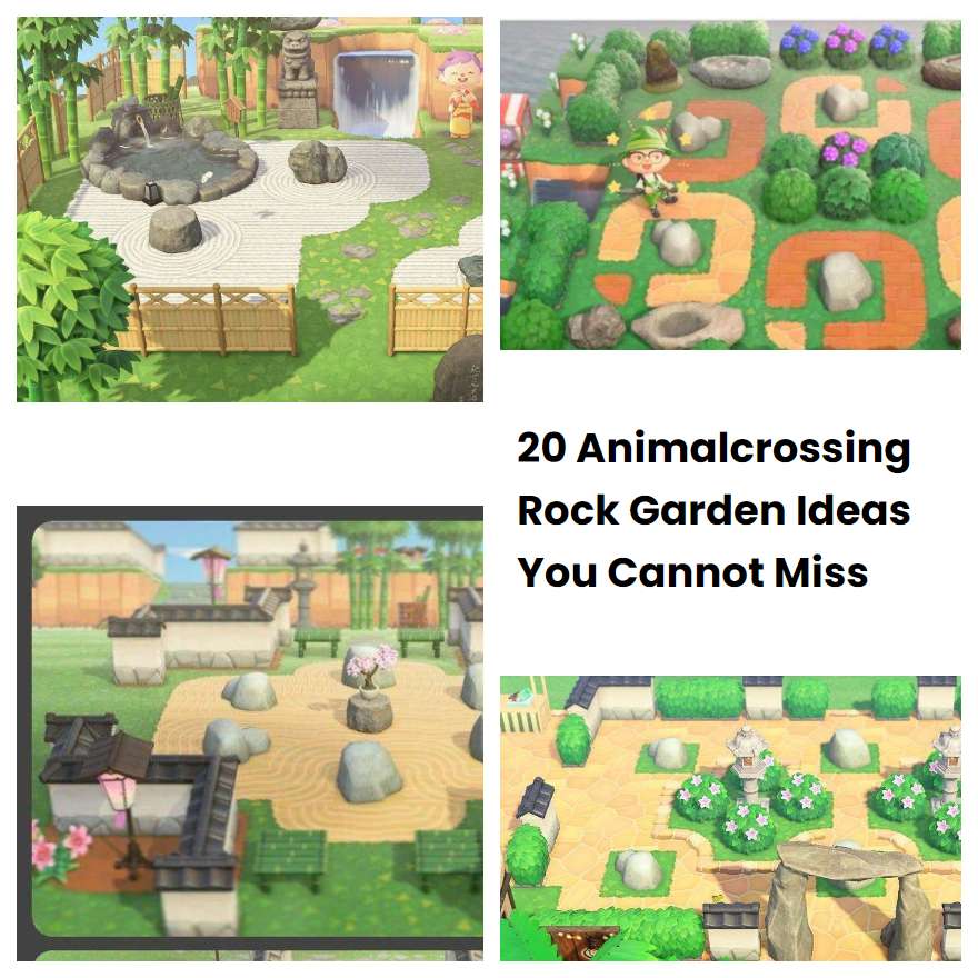 20 Animalcrossing Rock Garden Ideas You Cannot Miss | SharonSable