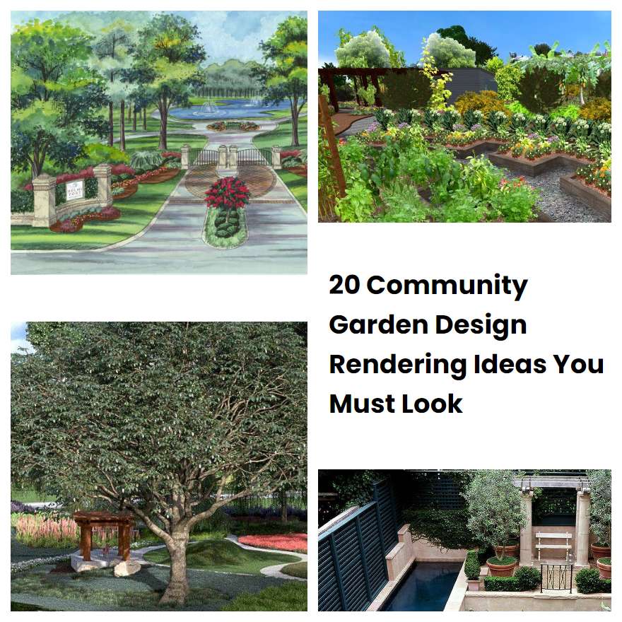 20 Community Garden Design Rendering Ideas You Must Look | SharonSable