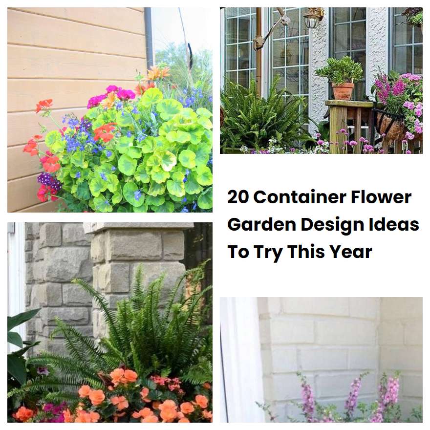 20 Container Flower Garden Design Ideas To Try This Year | SharonSable