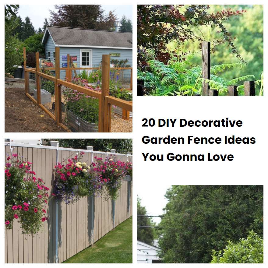 20 DIY Decorative Garden Fence Ideas You Gonna Love | SharonSable