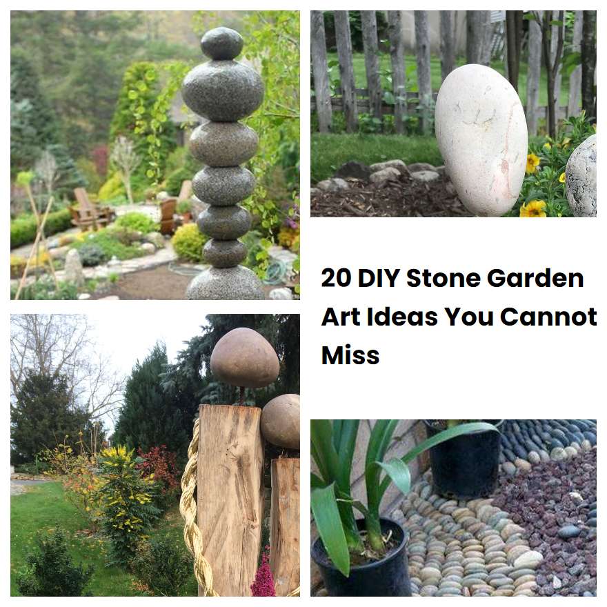 20 DIY Stone Garden Art Ideas You Cannot Miss | SharonSable