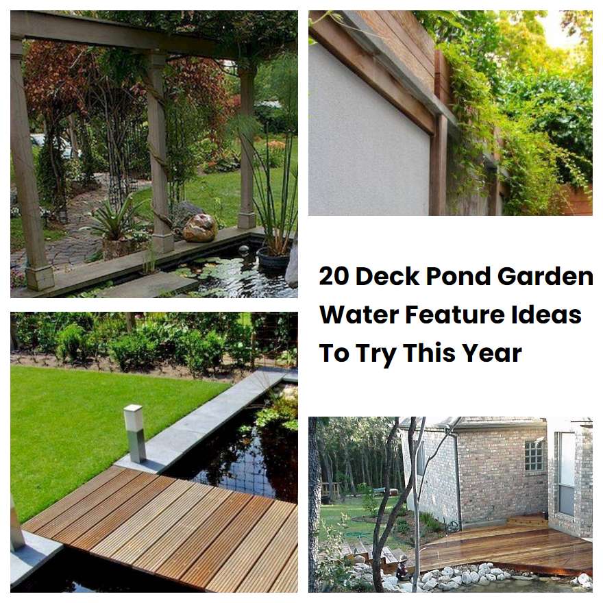 20 Deck Pond Garden Water Feature Ideas To Try This Year | SharonSable