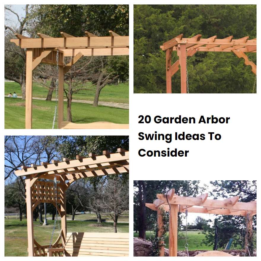 20 Garden Arbor Swing Ideas To Consider | SharonSable