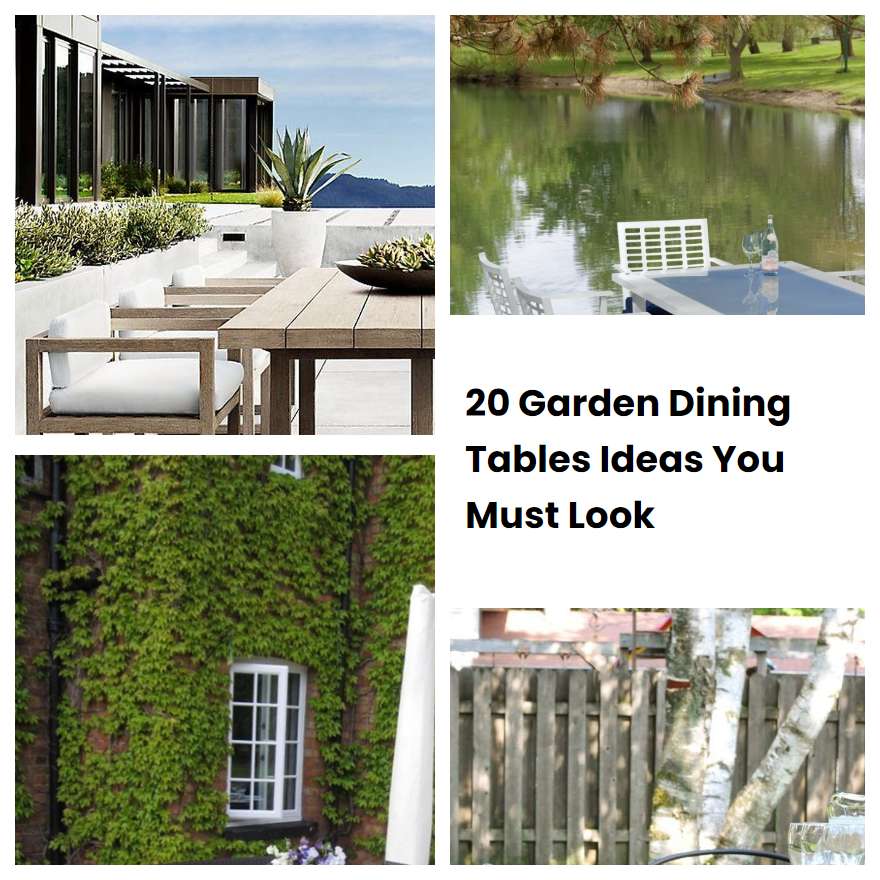 20 Garden Dining Tables Ideas You Must Look | SharonSable