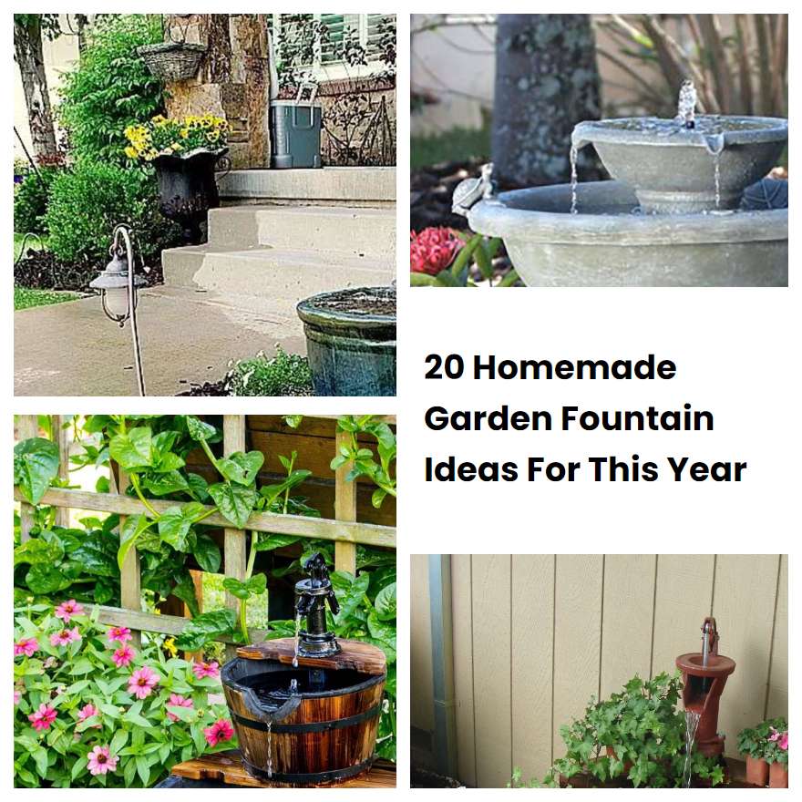 20 Homemade Garden Fountain Ideas For This Year | SharonSable