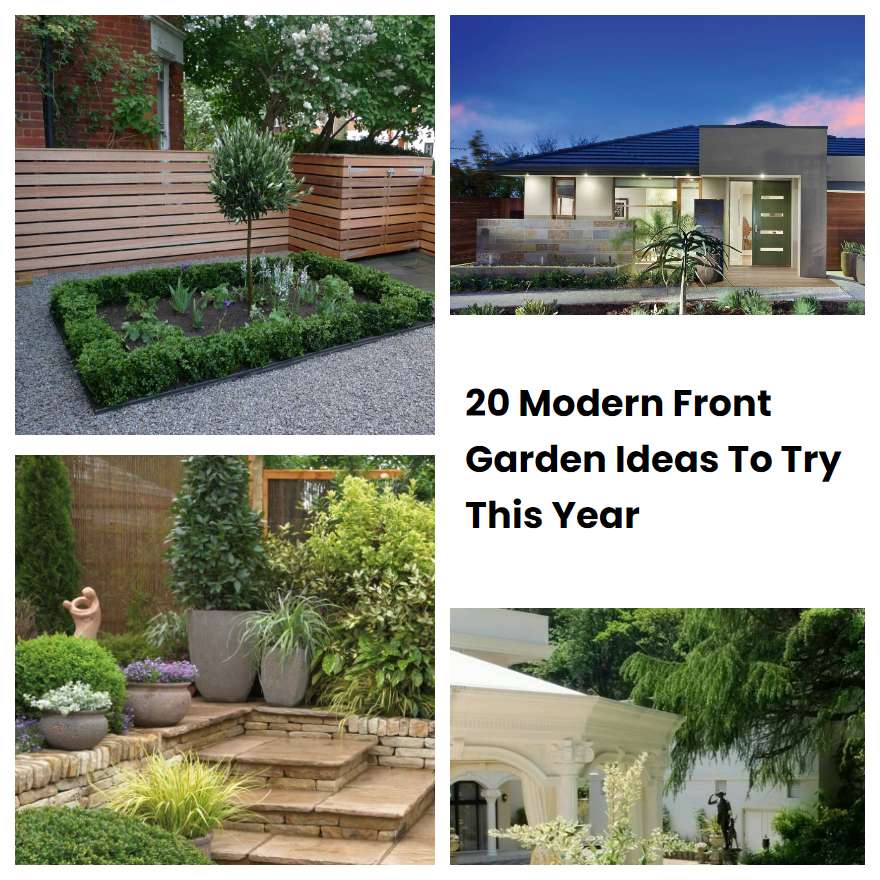 20 Modern Front Garden Ideas To Try This Year | SharonSable