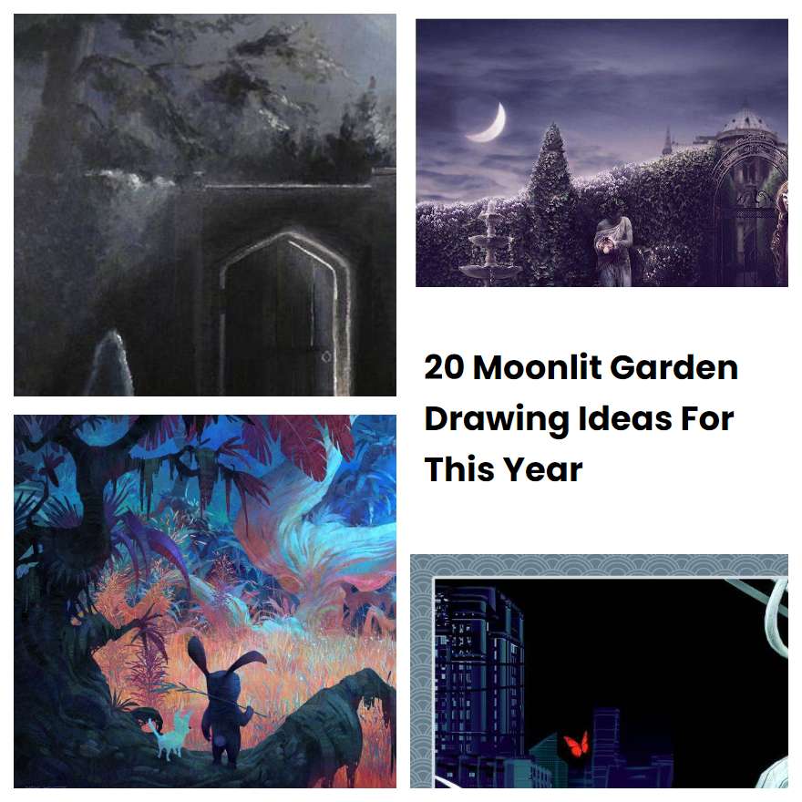 20 Moonlit Garden Drawing Ideas For This Year | SharonSable