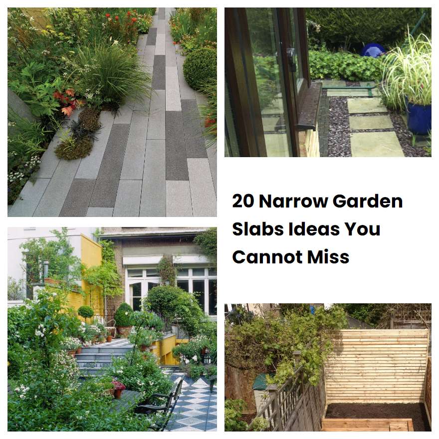 20 Narrow Garden Slabs Ideas You Cannot Miss | SharonSable