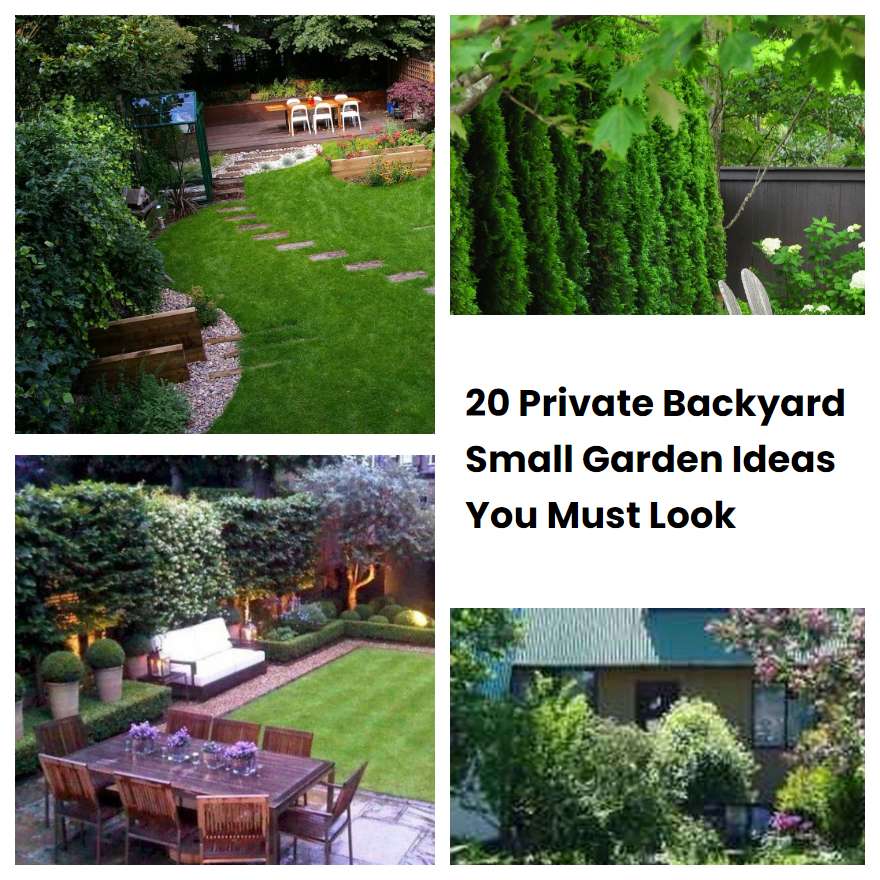 20 Private Backyard Small Garden Ideas You Must Look | SharonSable