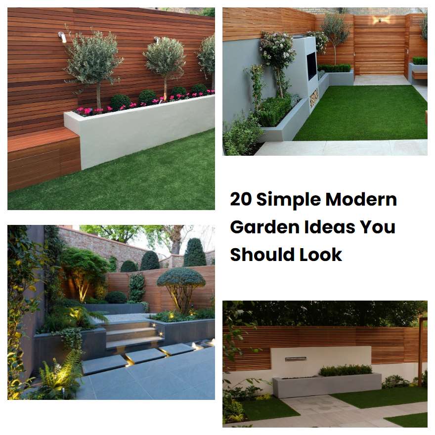 20 Simple Modern Garden Ideas You Should Look | SharonSable