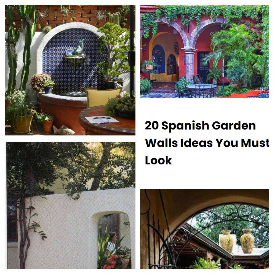 20 Spanish Garden Walls Ideas You Must Look | SharonSable
