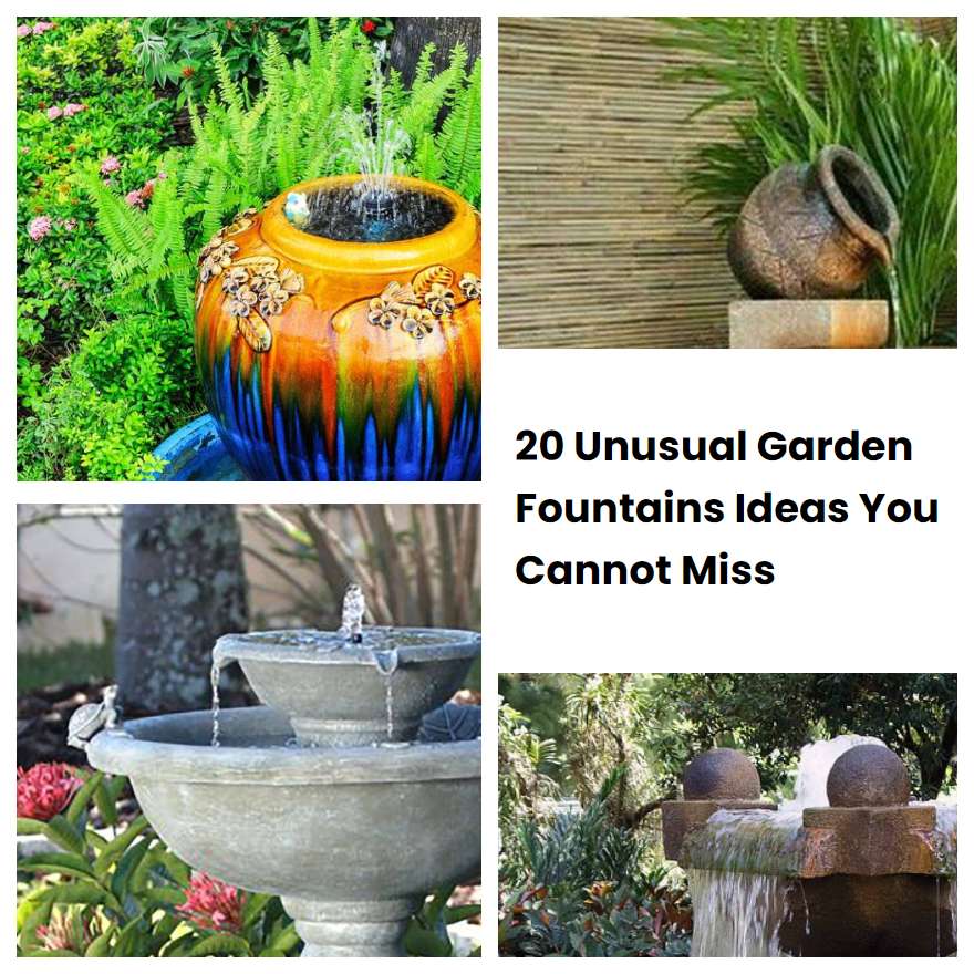 20 Unusual Garden Fountains Ideas You Cannot Miss | SharonSable