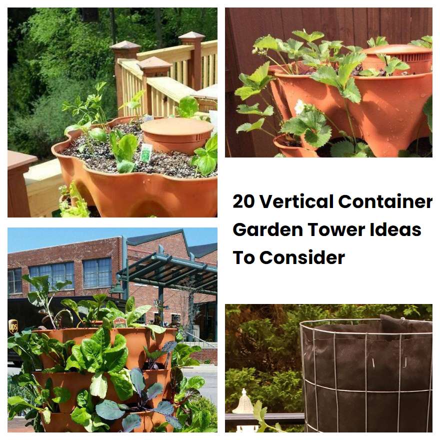 20 Vertical Container Garden Tower Ideas To Consider | SharonSable