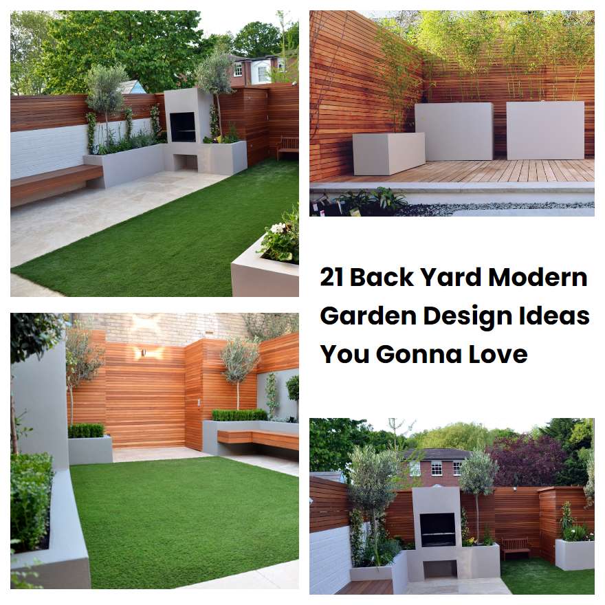 21 Back Yard Modern Garden Design Ideas You Gonna Love | SharonSable