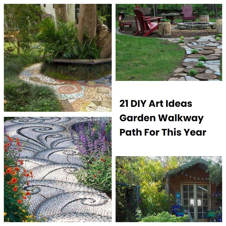 21 DIY Art Ideas Garden Walkway Path For This Year | SharonSable