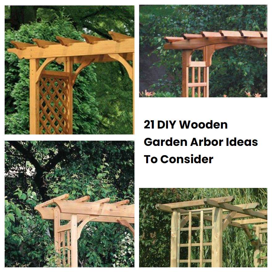 21 DIY Wooden Garden Arbor Ideas To Consider | SharonSable