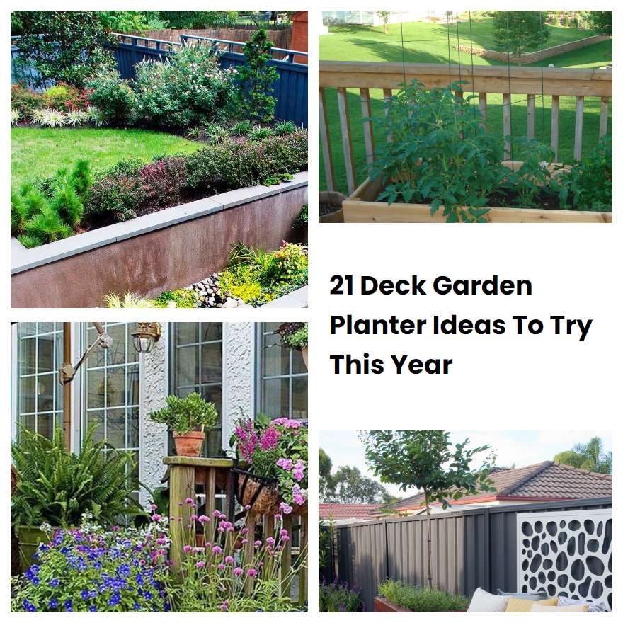21 Deck Garden Planter Ideas To Try This Year | SharonSable