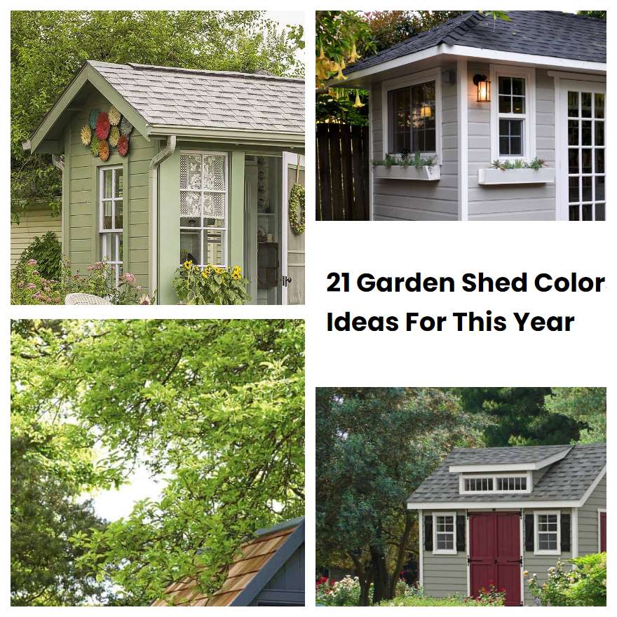 21 Garden Shed Colors Ideas For This Year | SharonSable