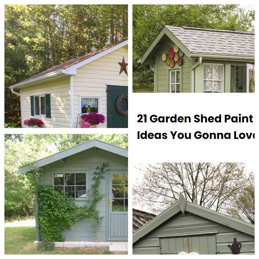 21 Garden Shed Paint Ideas You Gonna Love | SharonSable