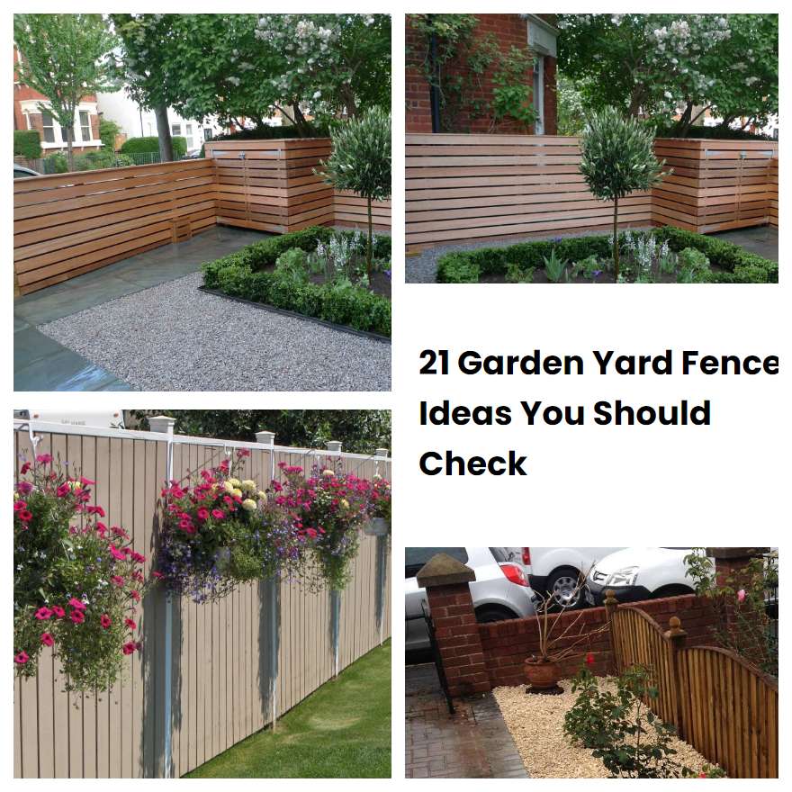 21 Garden Yard Fence Ideas You Should Check | SharonSable