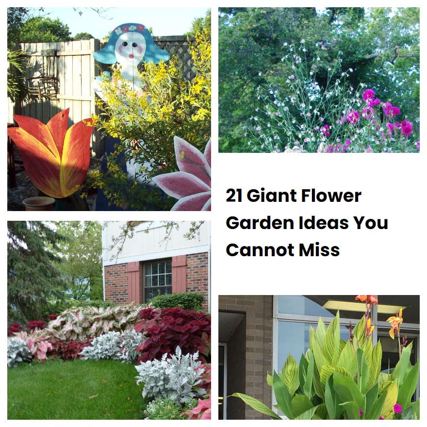 21 Giant Flower Garden Ideas You Cannot Miss | SharonSable