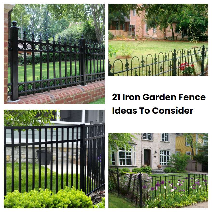 21 Iron Garden Fence Ideas To Consider | SharonSable