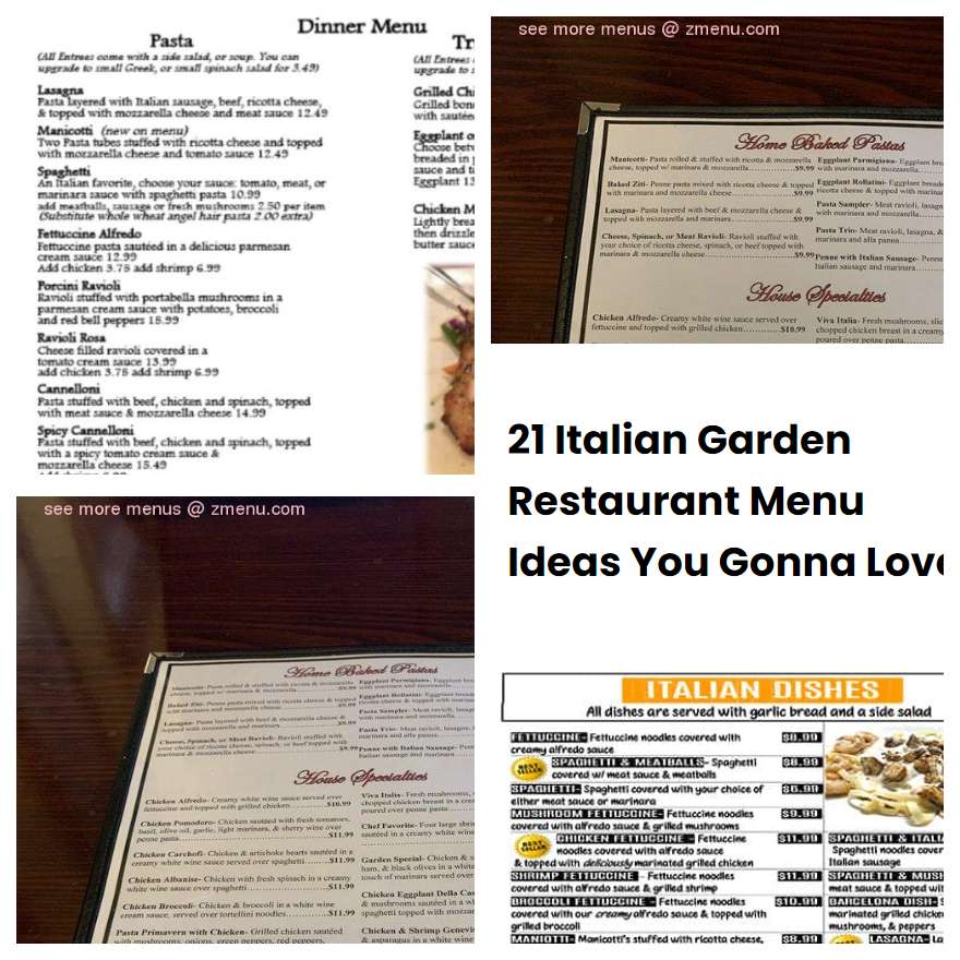 21 Italian Garden Restaurant Menu Ideas You Gonna Love | SharonSable