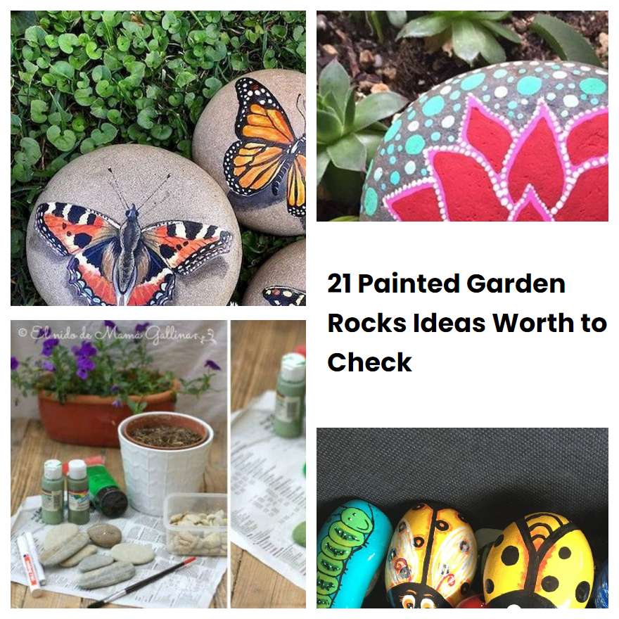 21 Painted Garden Rocks Ideas Worth to Check | SharonSable