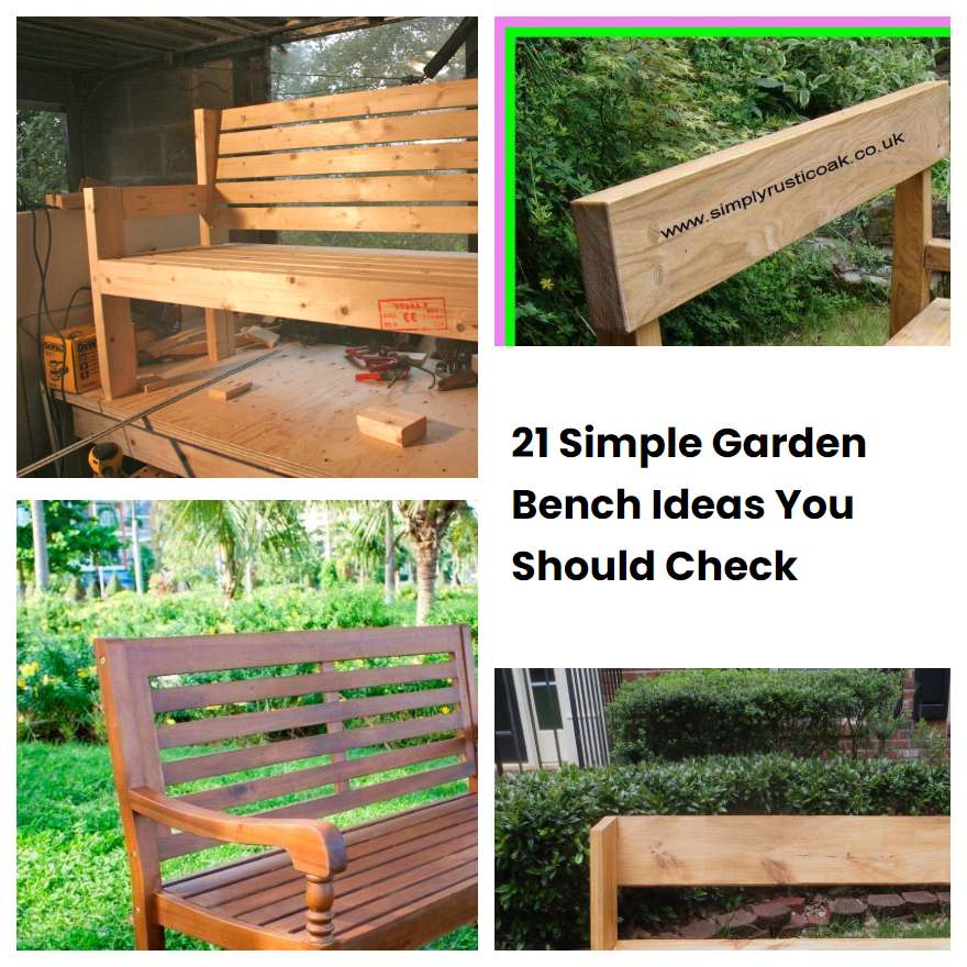 21 Simple Garden Bench Ideas You Should Check | SharonSable