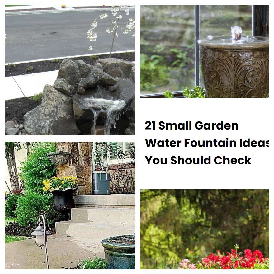 21 Small Garden Water Fountain Ideas You Should Check | SharonSable