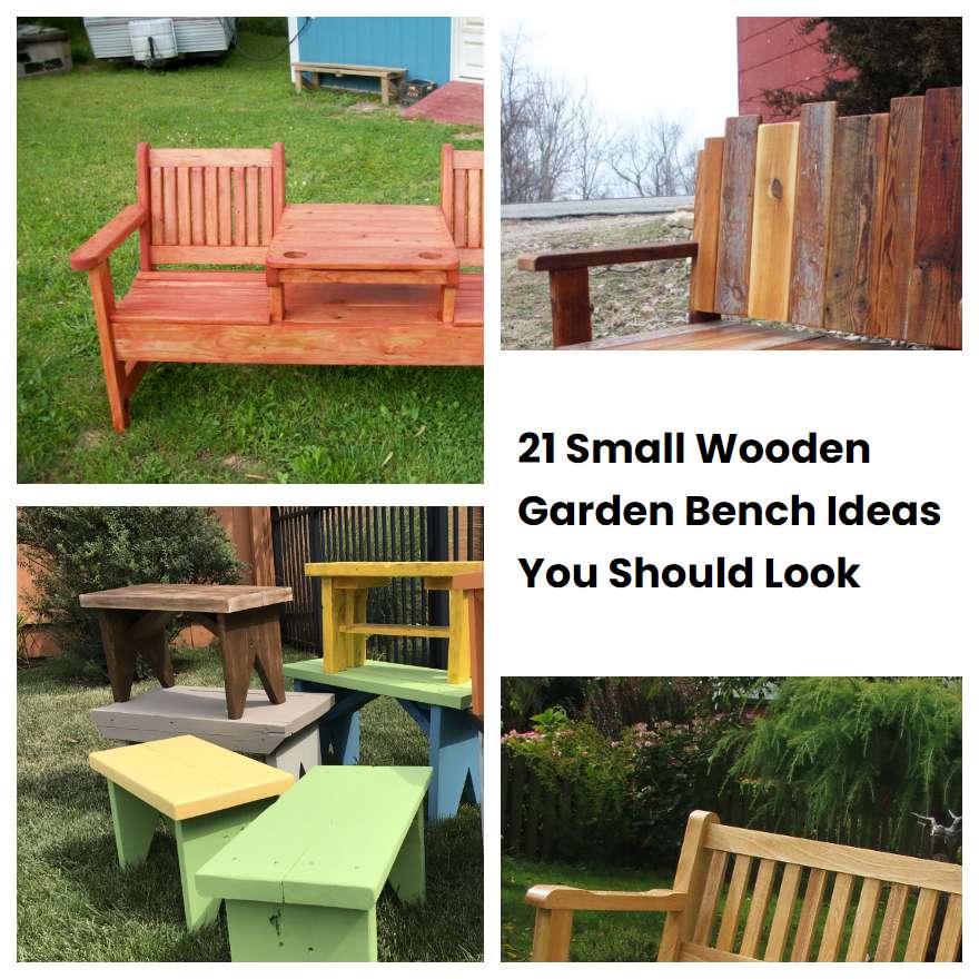 21 Small Wooden Garden Bench Ideas You Should Look | SharonSable
