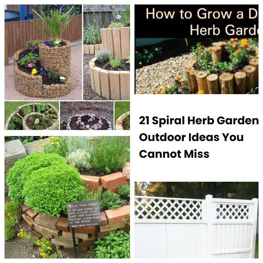 21 Spiral Herb Garden Outdoor Ideas You Cannot Miss | SharonSable