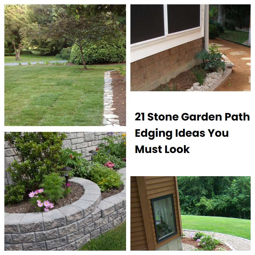 21 Stone Garden Path Edging Ideas You Must Look | SharonSable