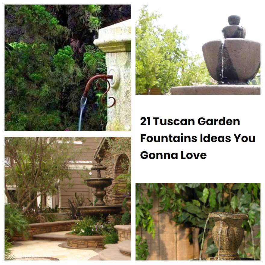 21 Tuscan Garden Fountains Ideas You Gonna Love | SharonSable